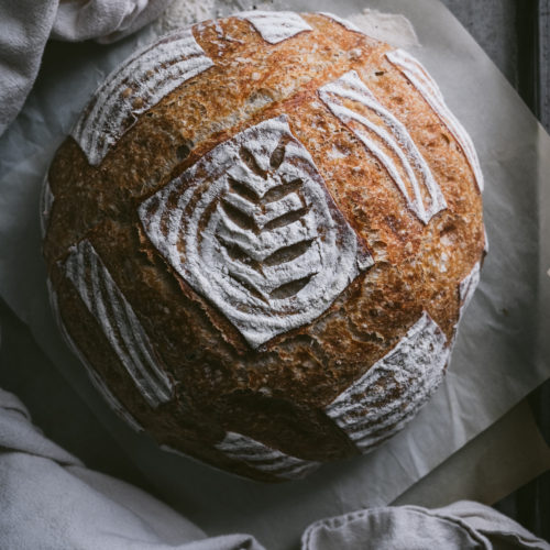 Apple Cinnamon Walnut Hot Cross Milk Bread - Edgewood Bakeshop